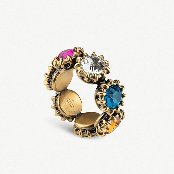 Gucci | Jewelry | Gucci Multicolor Stone Ring | Poshmark